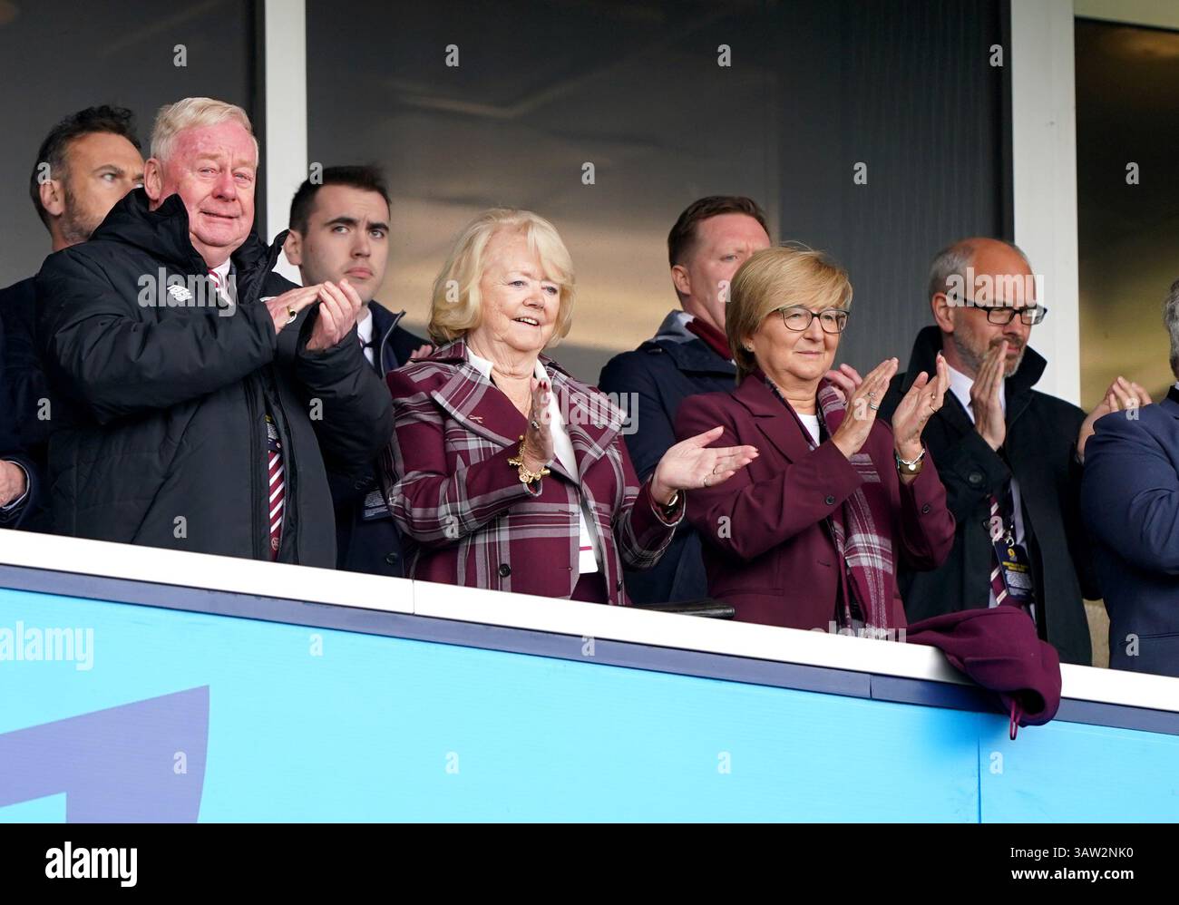 Ann Budge, Heart of Midlothian Chief executive officer (centre) during ...