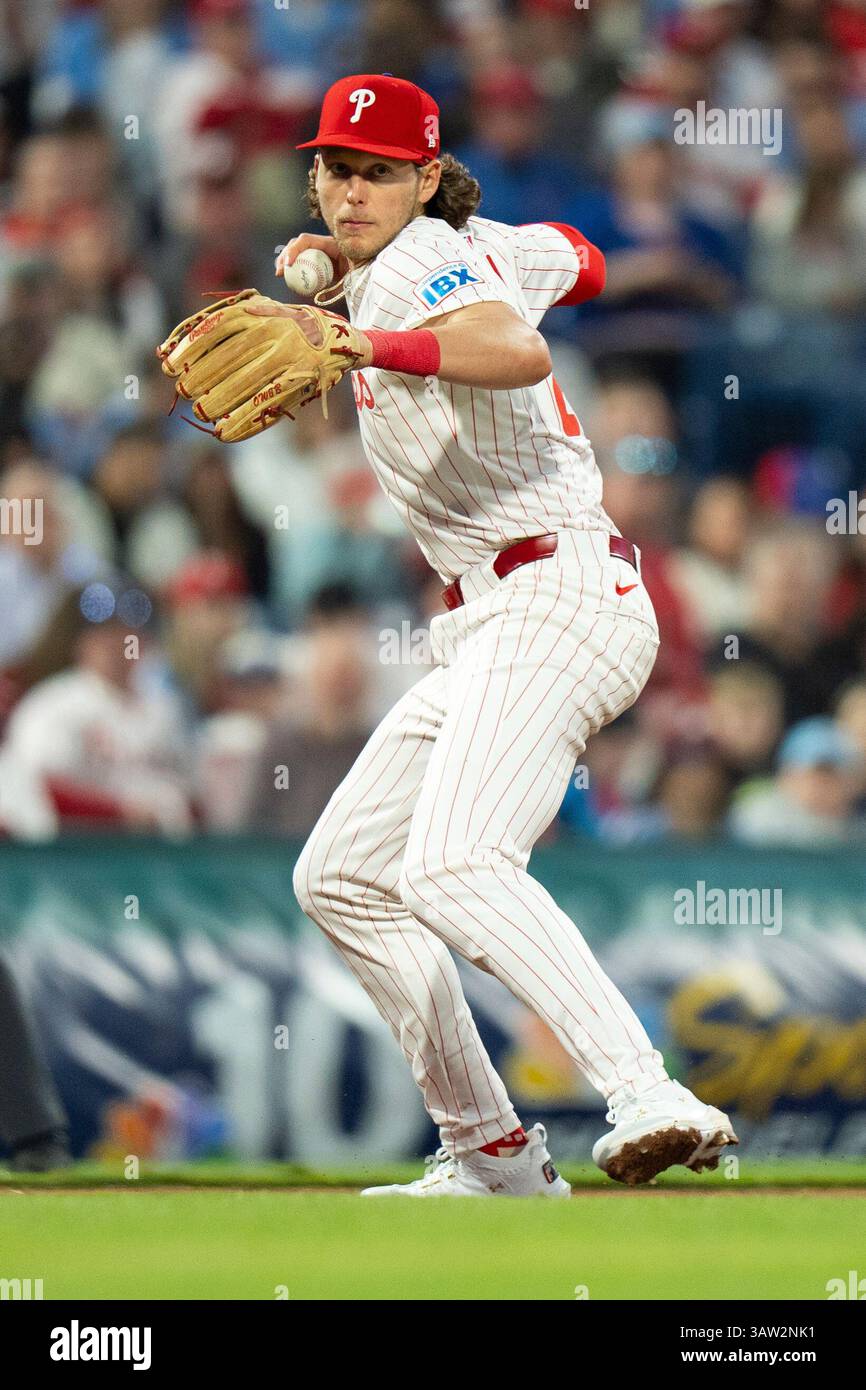 Philadelphia Phillies third baseman Alec Bohm in action during the ...
