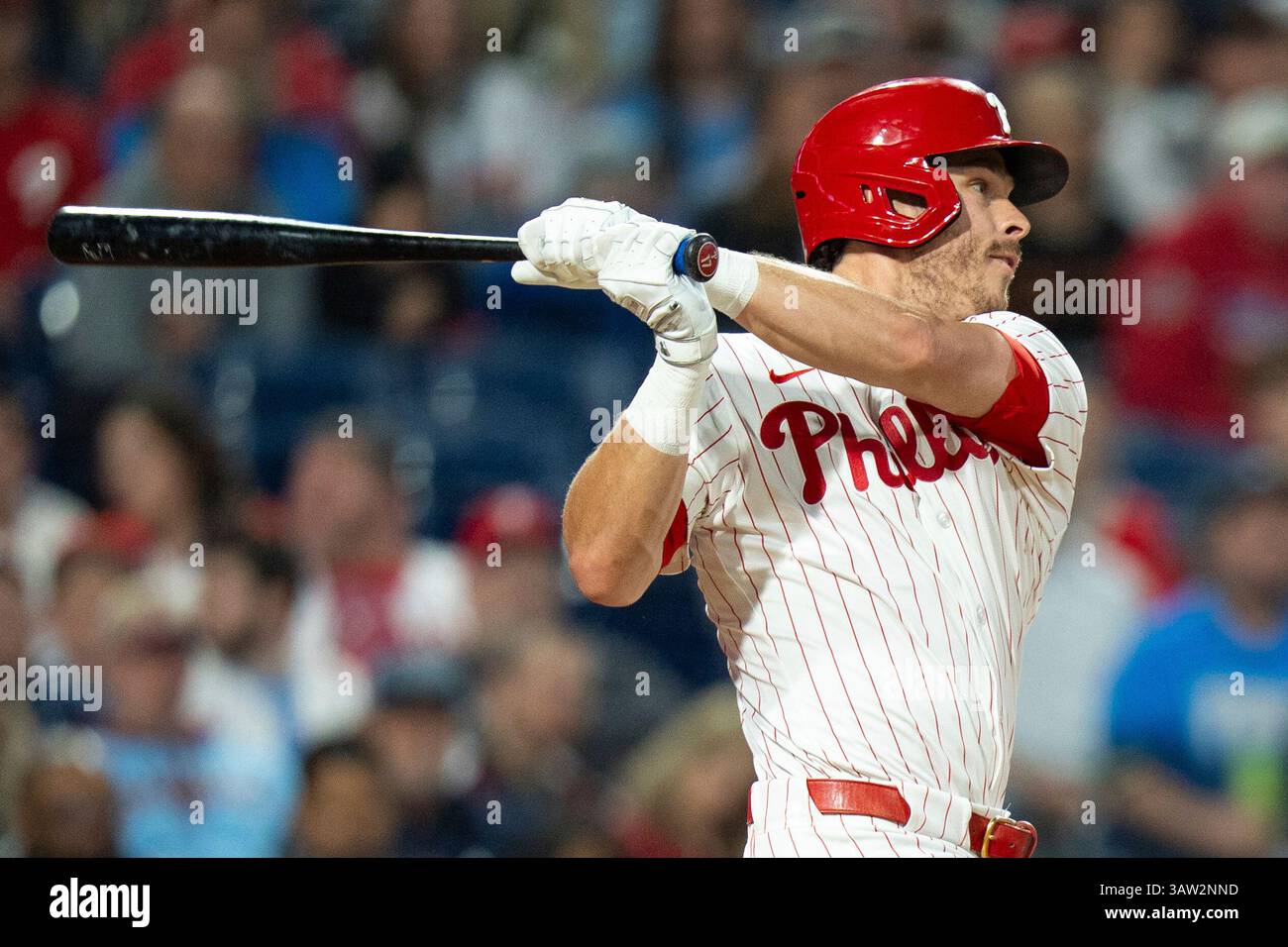 Philadelphia Phillies' Max Kepler in action during the baseball game ...
