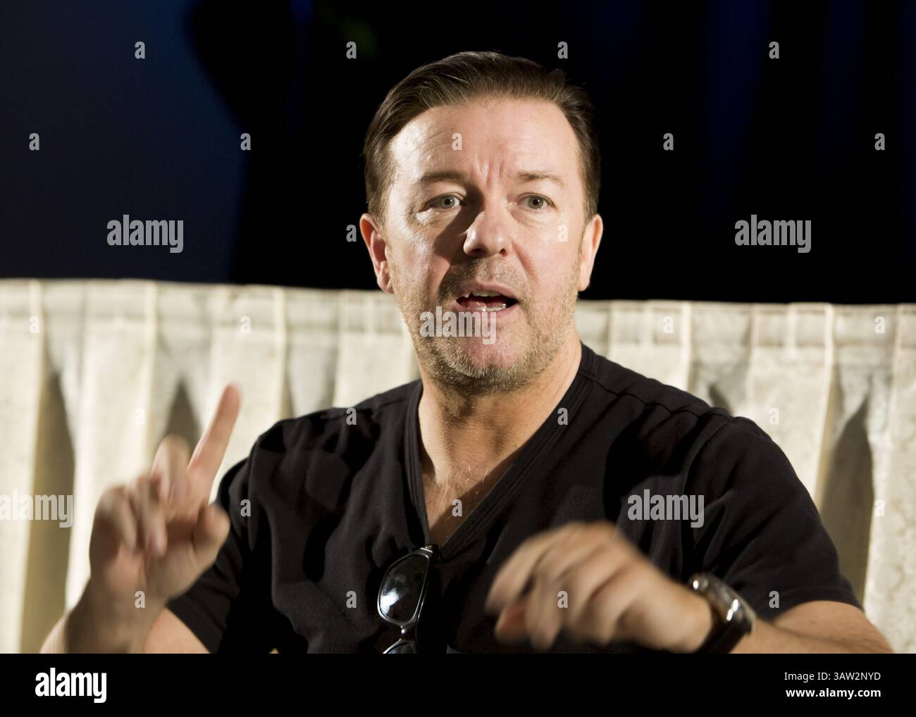 March 9, 2014 - Hollywood, California, U.S. - RICKY GERVAIS promotes ...