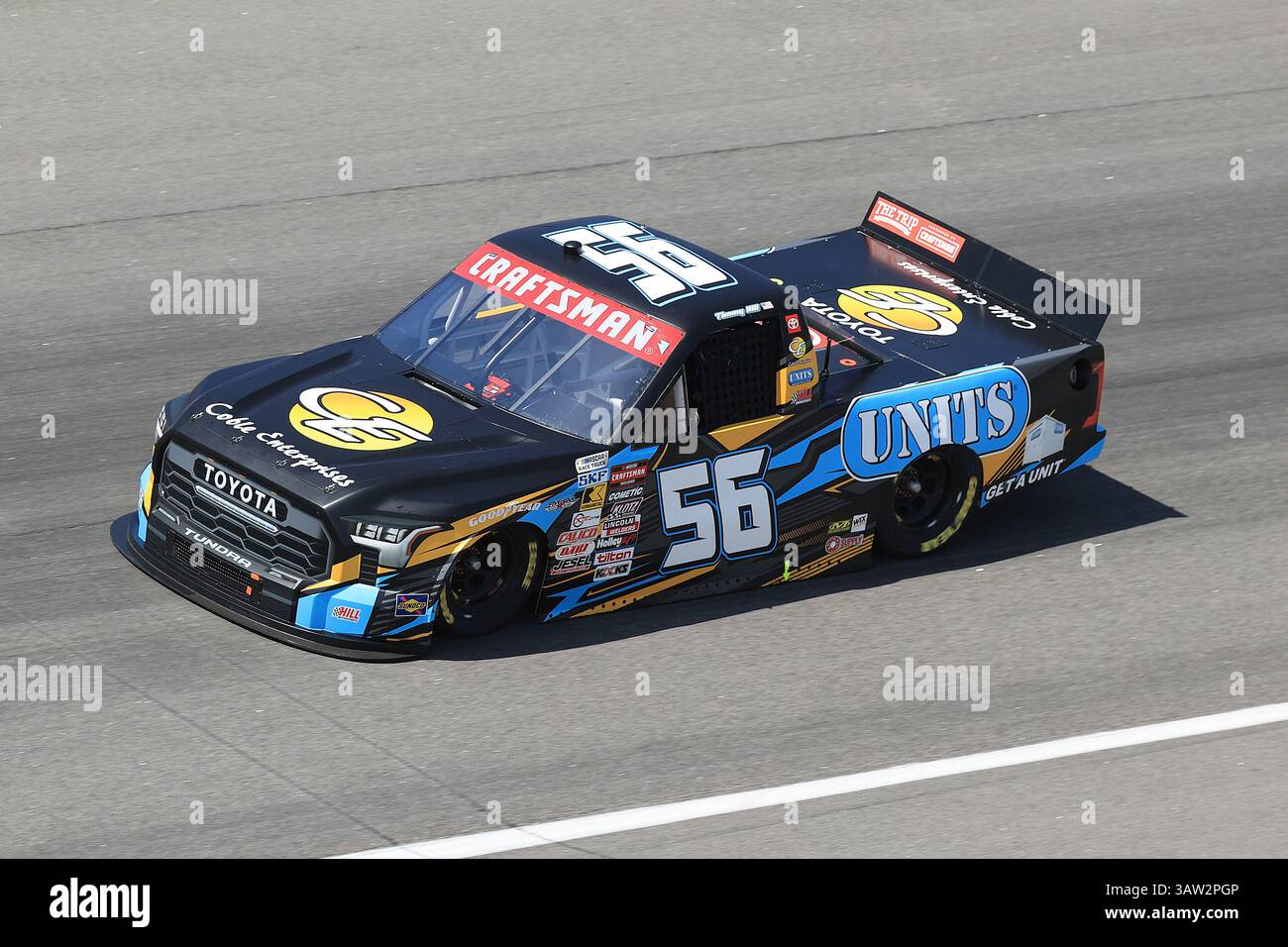 ROCKINGHAM, NC - APRIL 18: Timmy Hill (#56 Hill Motorsports Coble ...