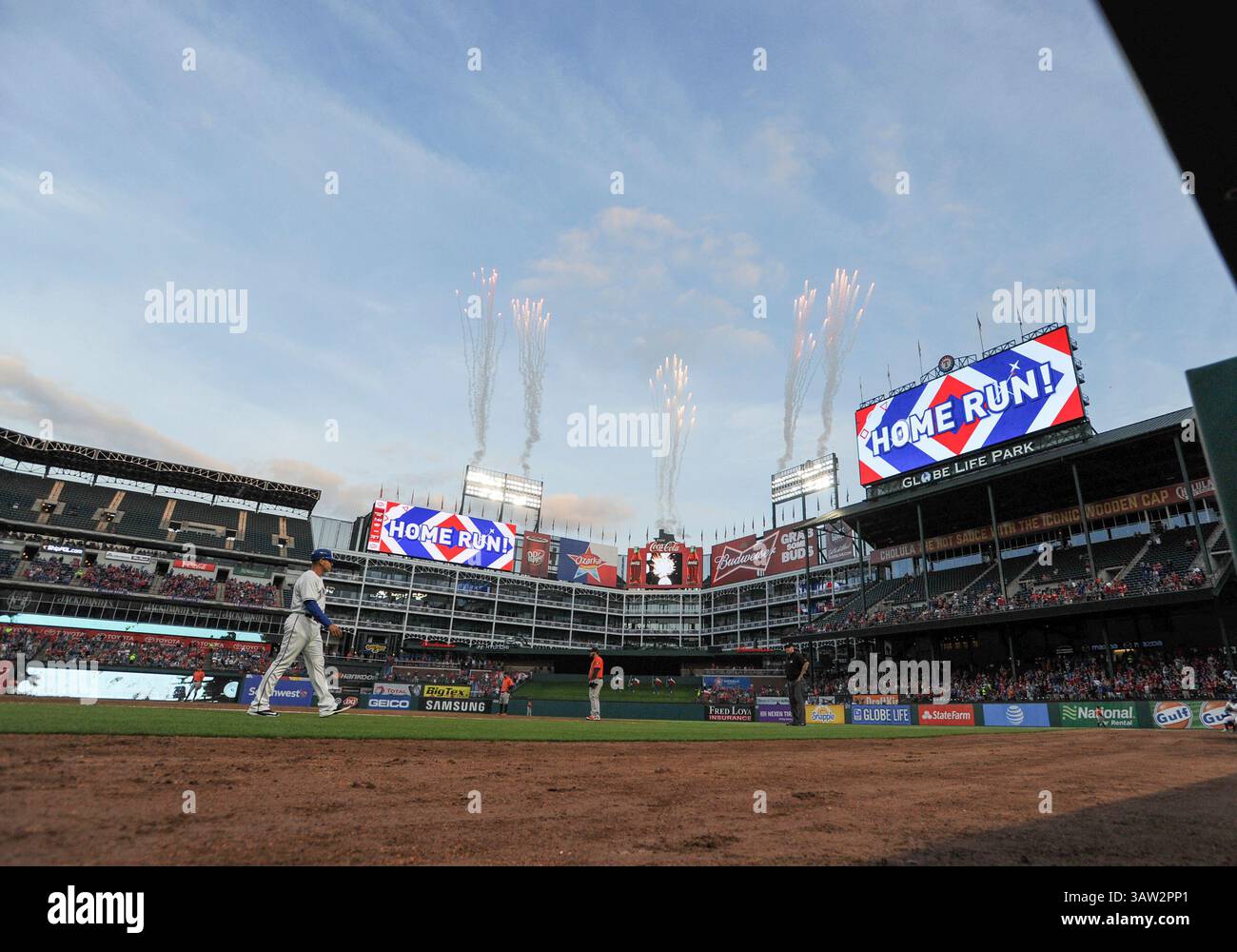 Houston astros home run fireworks hi-res stock photography and images ...