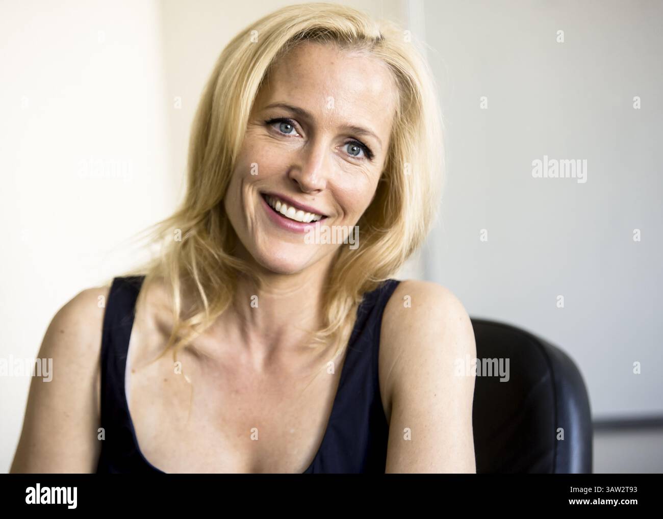 August 7, 2015 - Hollywood, California, USA - GILLIAN ANDERSON promotes ...