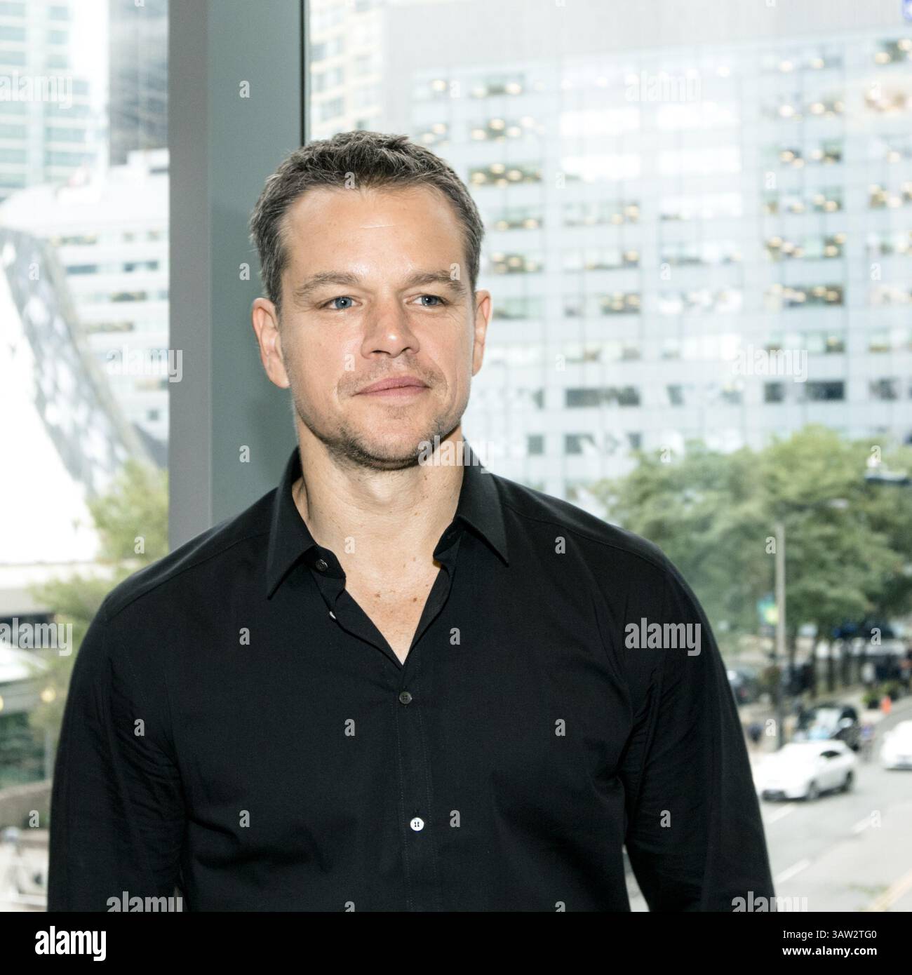 September 11, 2015 - Hollywood, California, U.S. - MATT DAMON promotes ...