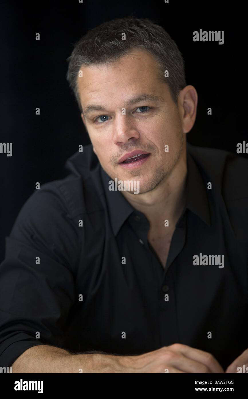 September 11, 2015 - Hollywood, California, U.S. - MATT DAMON promotes ...