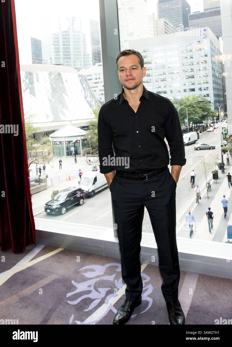 September 11, 2015 - Hollywood, California, U.S. - MATT DAMON promotes ...