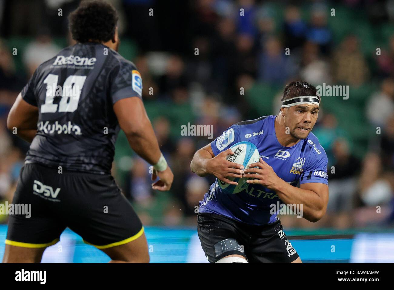 Perth, Australia. 19th Apr, 2025. Reed Prinsep of the Force in action ...
