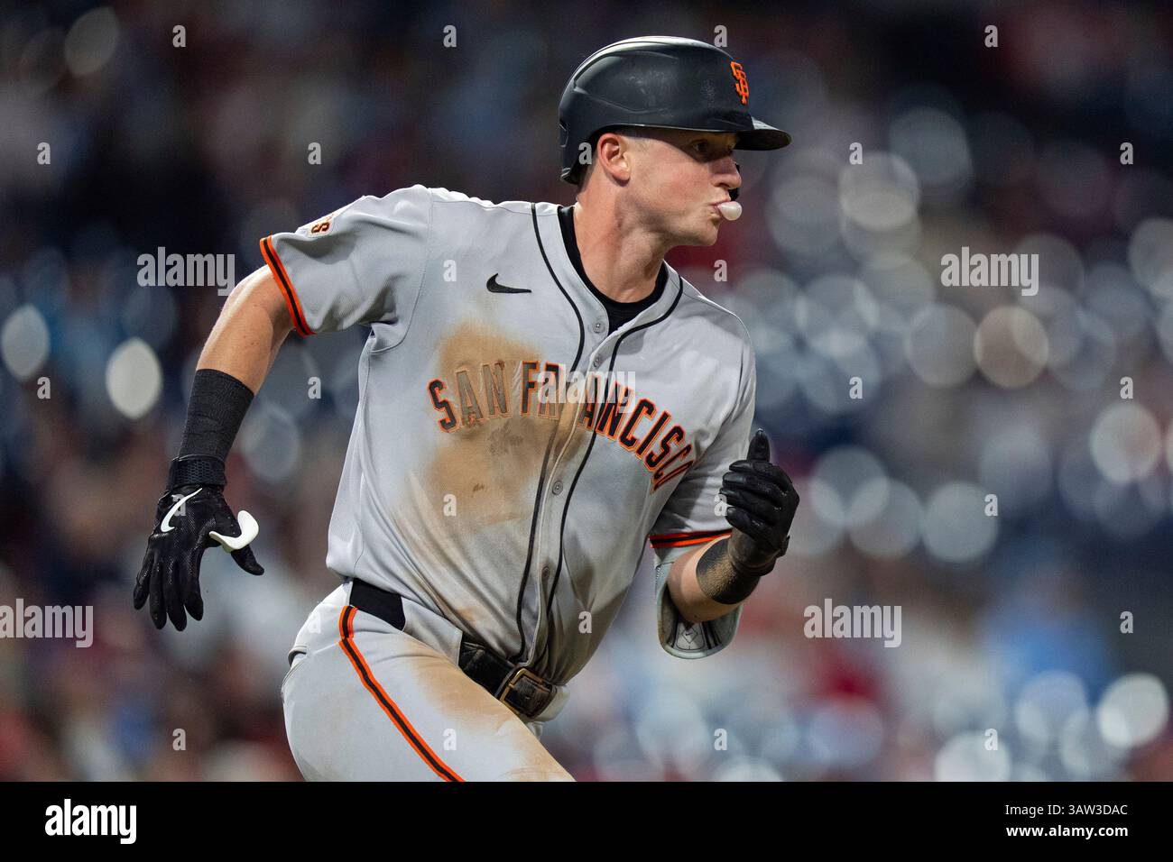 San Francisco Giants' Tyler Fitzgerald in action during the baseball ...