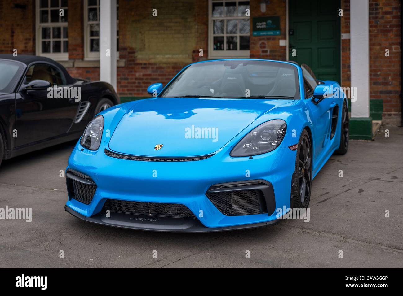 Porsche Boxster Spyder, on display at Bicester Heritage Assembly on the ...