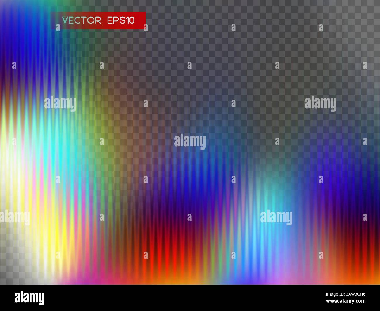 3d glassmorphism transparent glass with iridescent colors Stock Vector ...