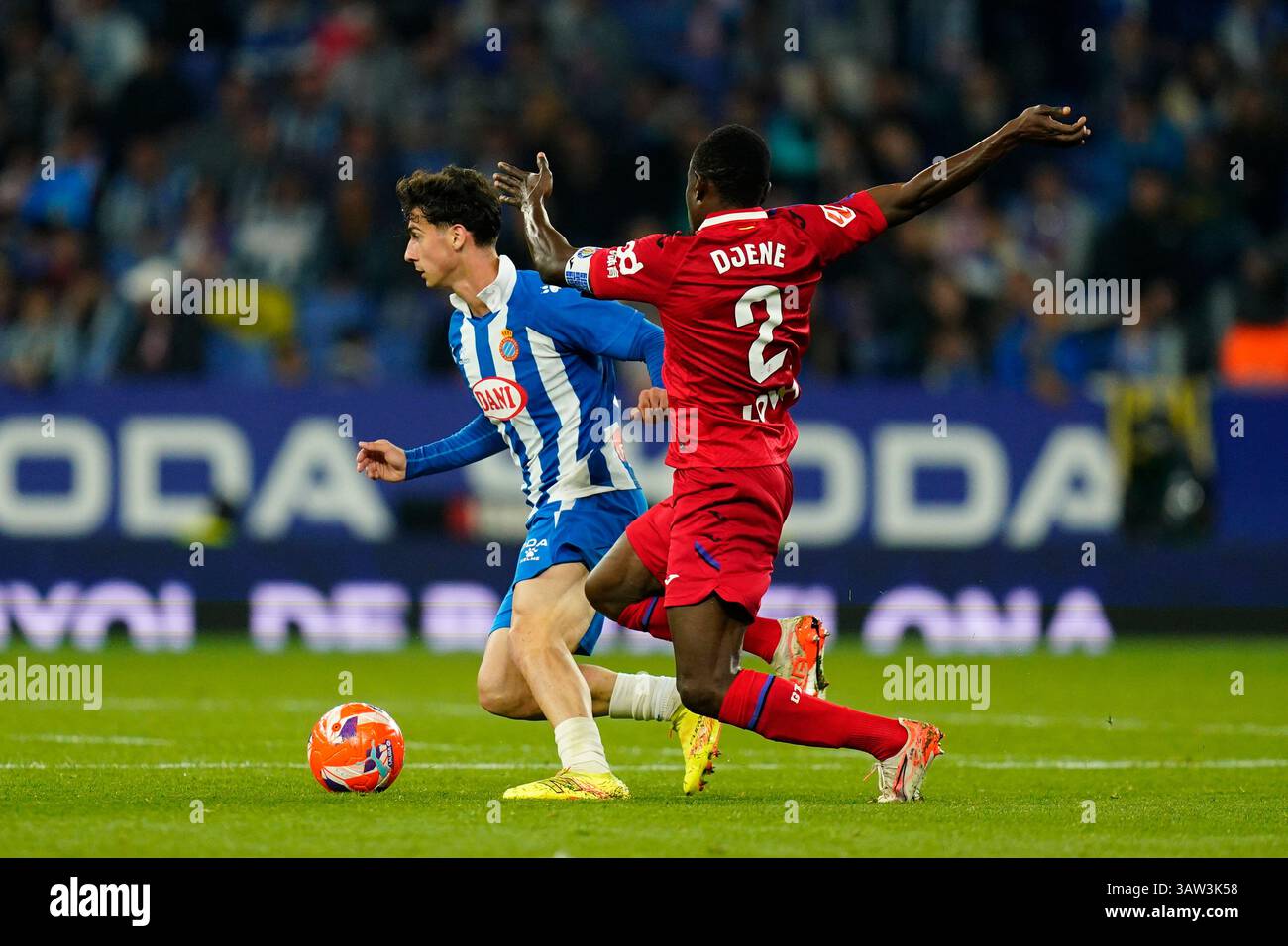 Barcelona, Spain. 18th Apr, 2025. Antoniu Roca of RCD Espanyol and ...