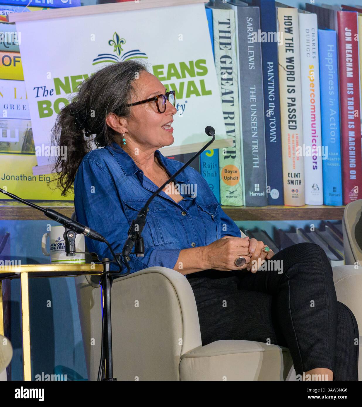 New Orleans, LA, USA - March 28, 2025: Closeup of photographer Cheryl ...
