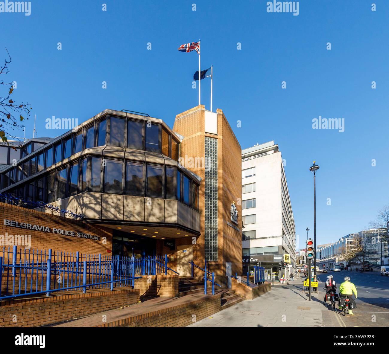Belgravia Police Station (now closed), London, England, UK Stock Photo ...