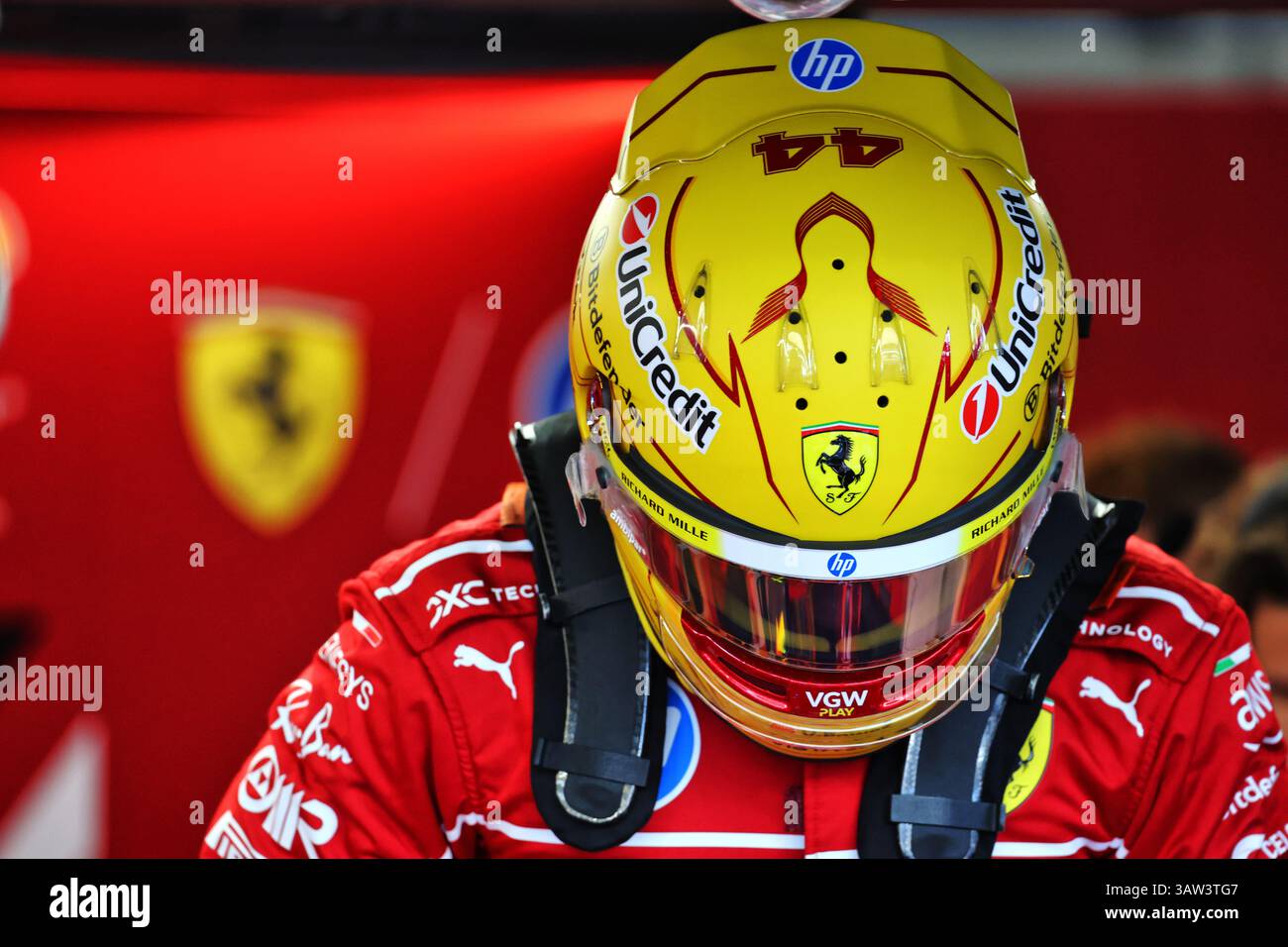 Jeddah, Saudi Arabia. 19th Apr, 2025. Lewis Hamilton (GBR) Ferrari. 19. ...