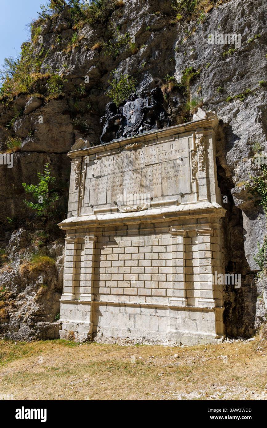 The monument Charles Emmanuel II, erected in 1674 in honor of the Duke ...