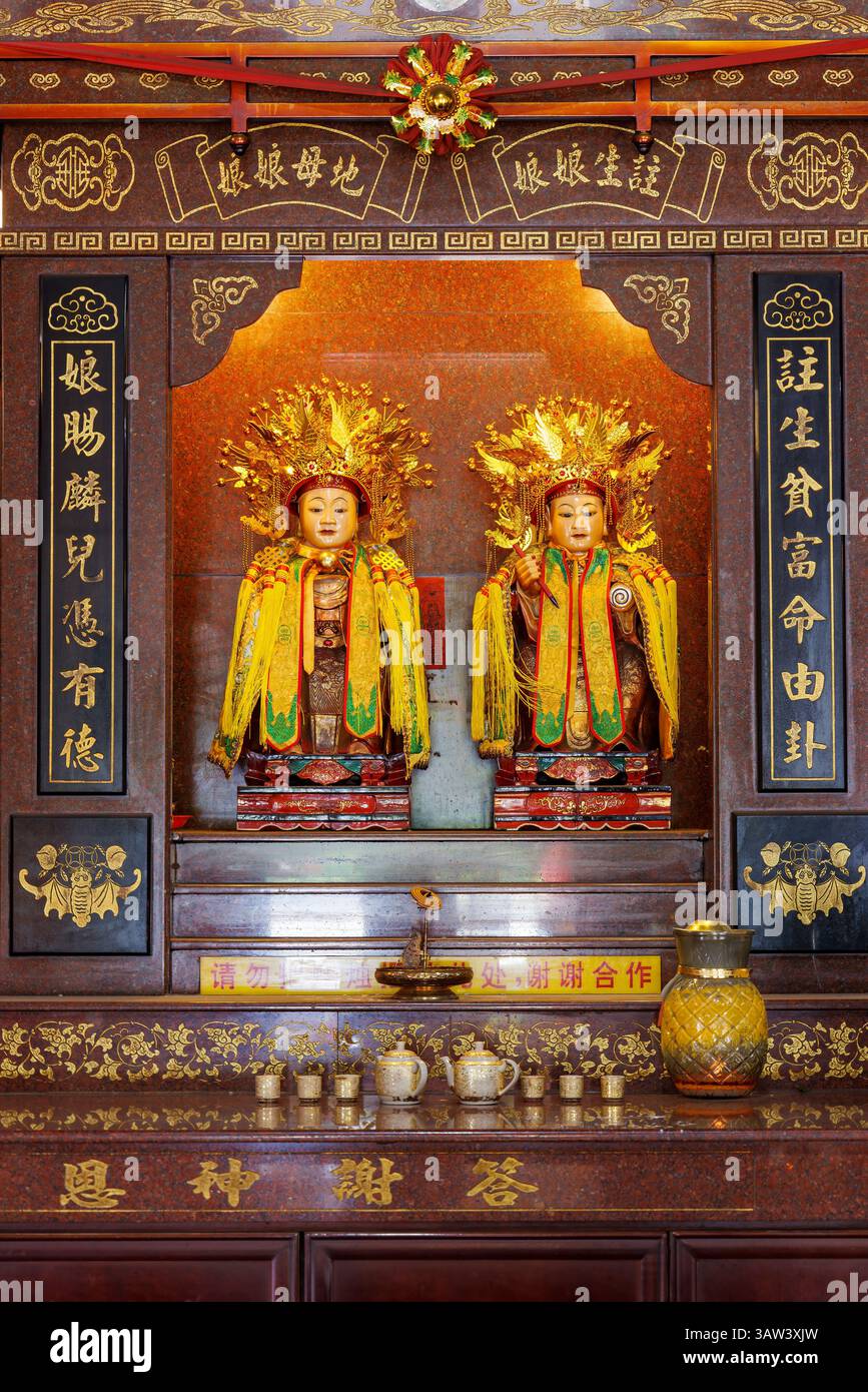 Interior of the Tua Pek Kong Temple, Miri, Malaysia Stock Photo - Alamy