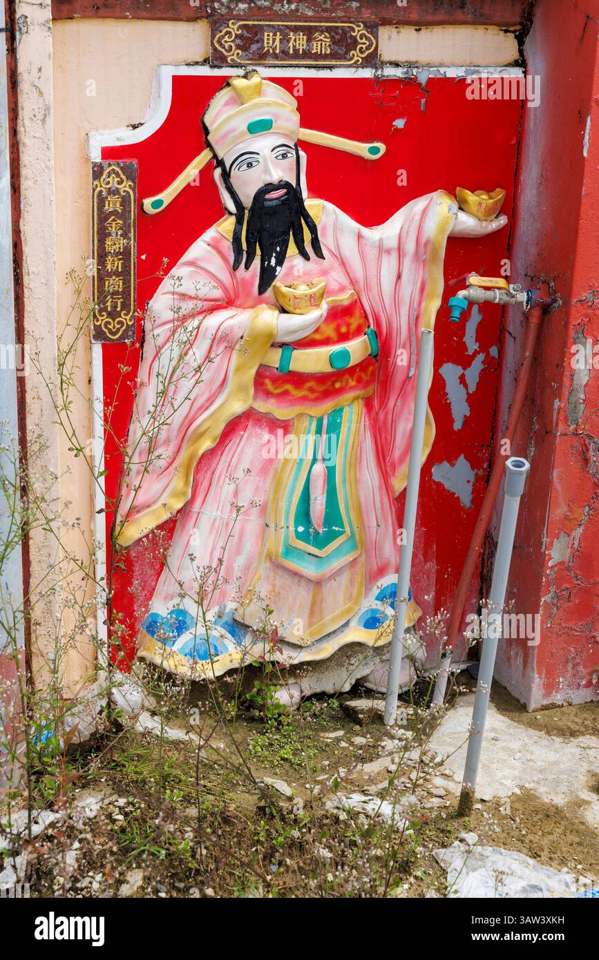 Images on wall at Tua Pek Kong Temple, Miri, Malaysia Stock Photo - Alamy