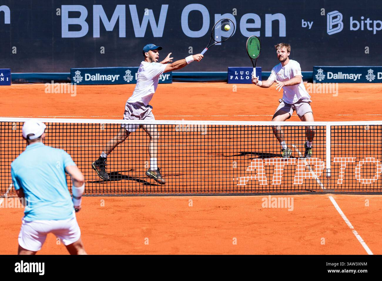Kevin Krawietz (Deutschland) und Tim P?tz (Deutschland) im Doppel gegen Sander Gille (Belgien ...