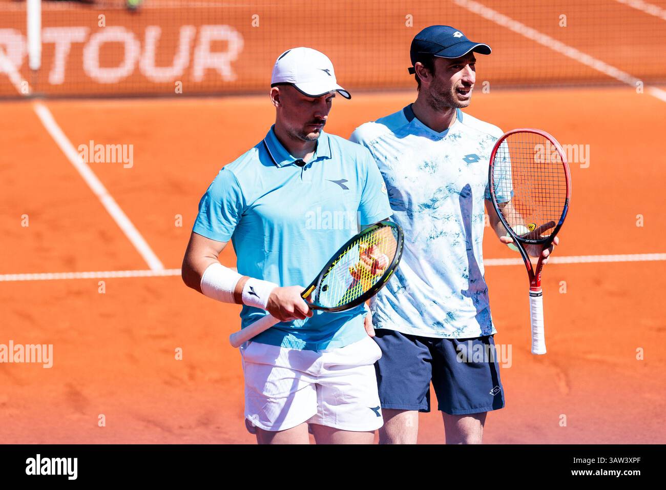 Sander Gille (Belgien) und Jan Zielinski (Polen) im Doppel gegen Kevin ...