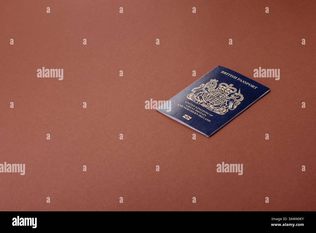 British passport for travelling, flying and doing business. UK document ...