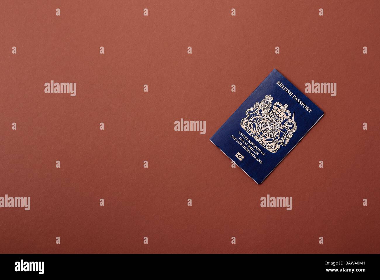 British passport for travelling, flying and doing business. UK document ...