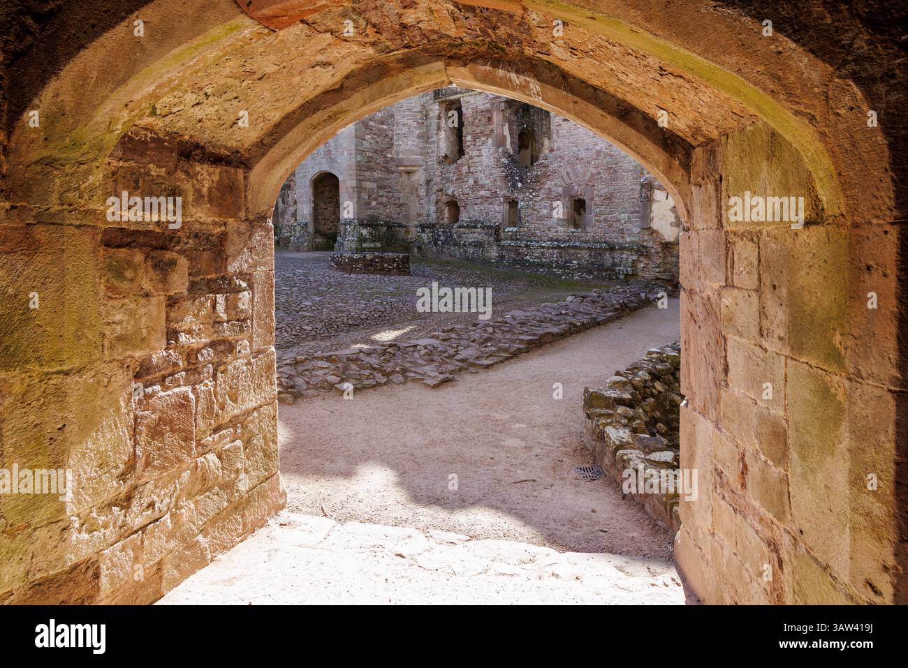 Raglan Castle, Wales, UK Stock Photo - Alamy