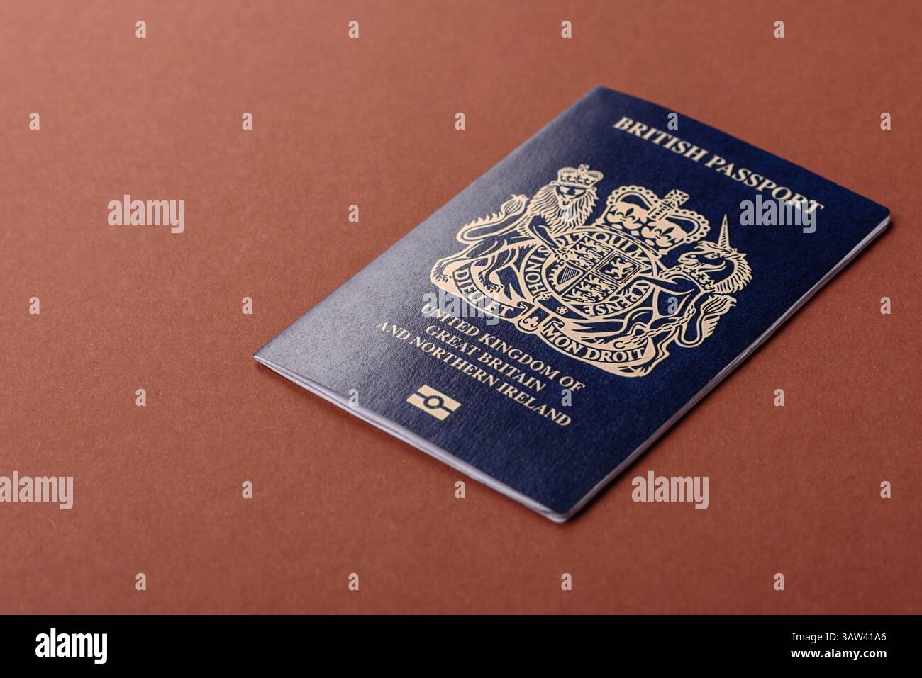 British passport for travelling, flying and doing business. UK document ...