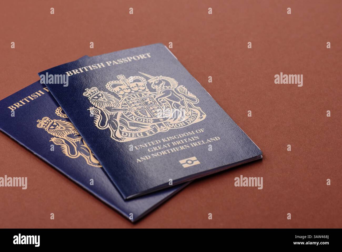 British passport for travelling, flying and doing business. UK document ...