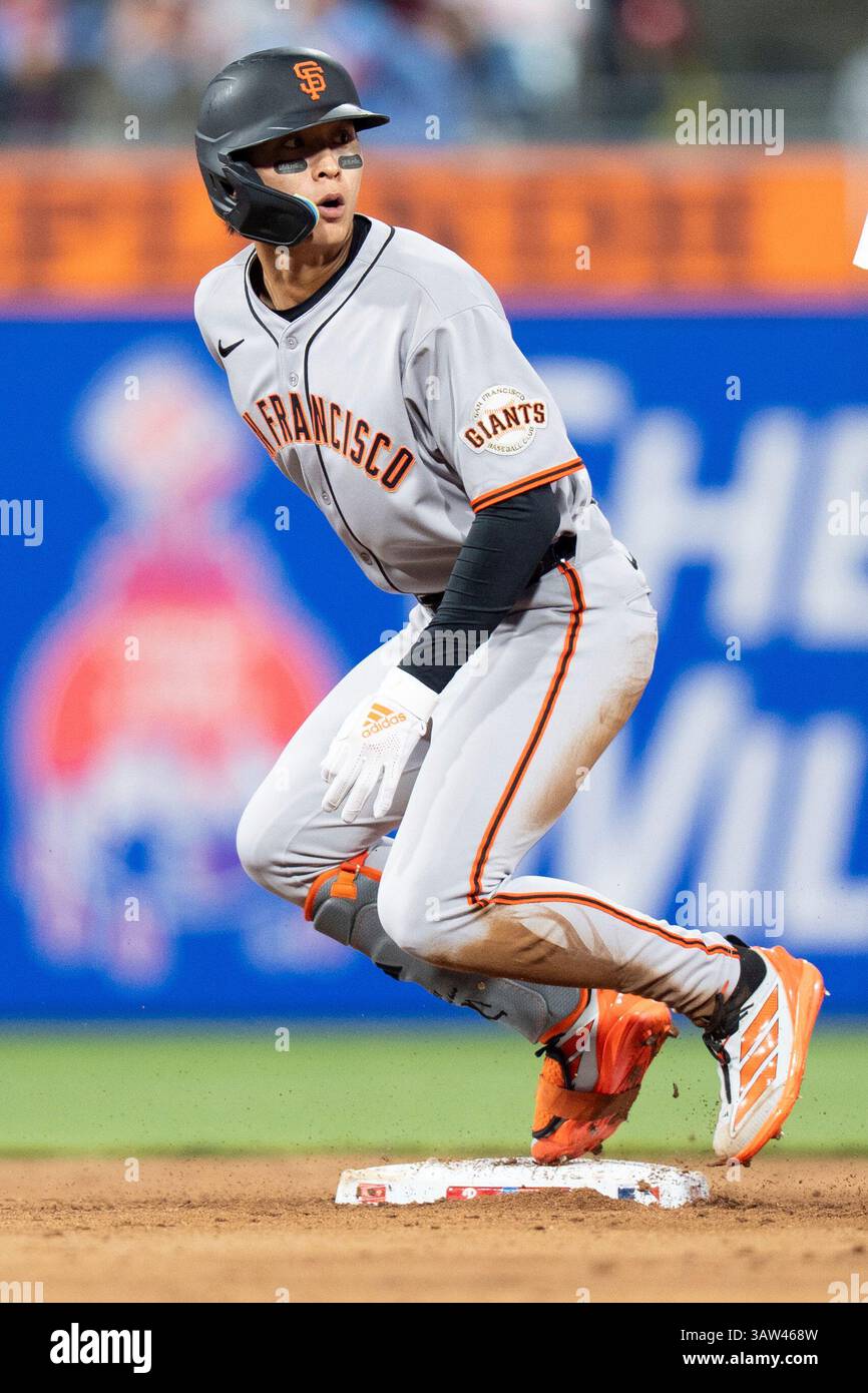 San Francisco Giants' Jung Hoo Lee in action during the baseball game ...