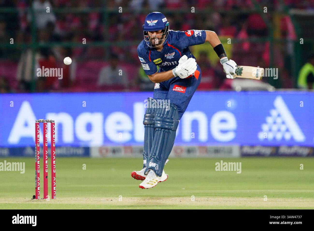 Lucknow Super Giants' Aiden Markram bats during the Indian Premier ...