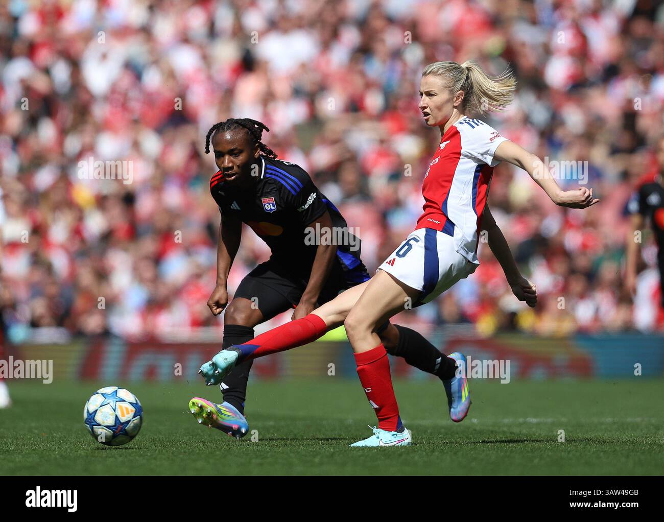 Arsenal defender Leah Williamson during the UEFA Champions League Semi ...