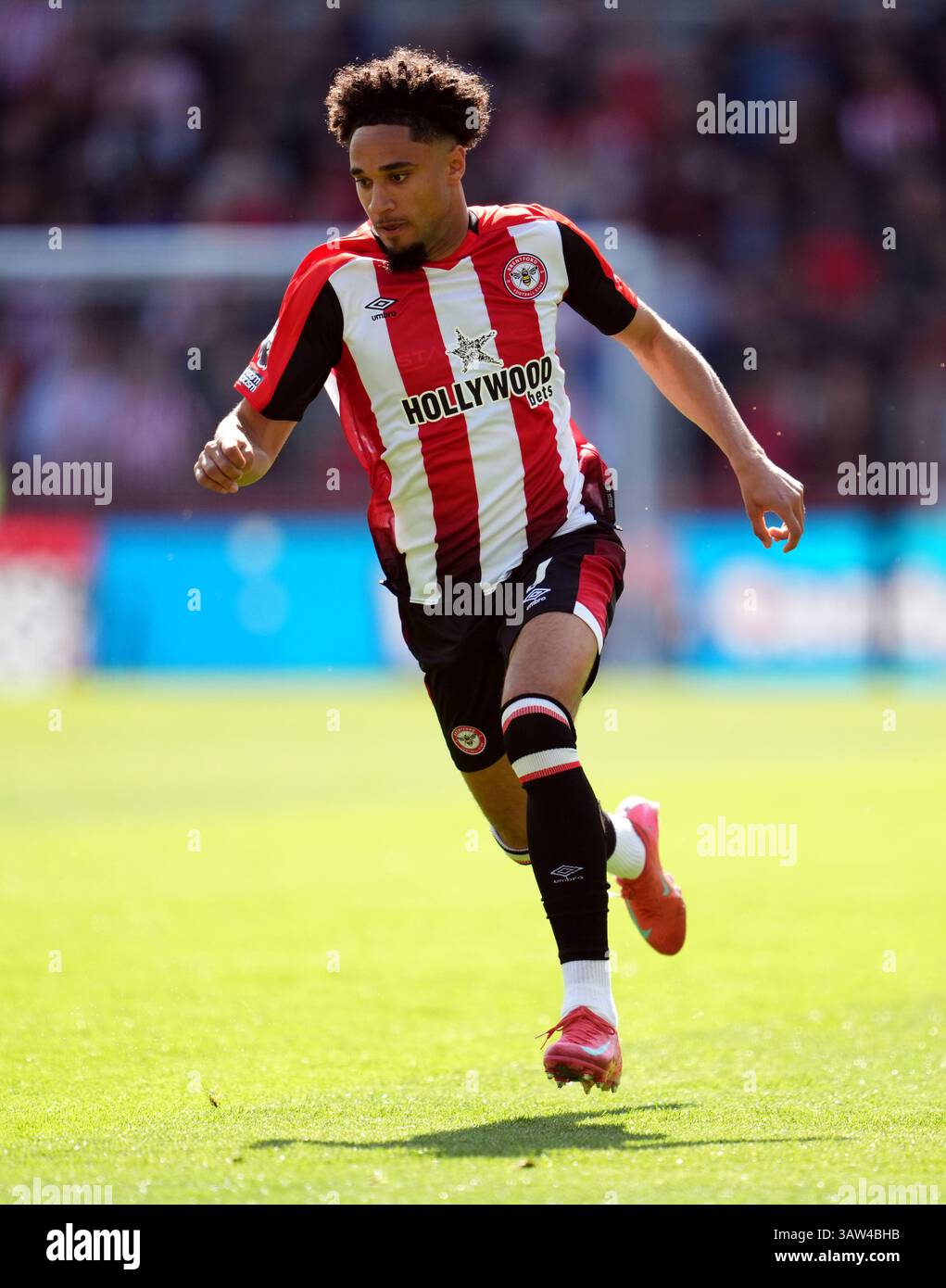Brentford's Kevin Schade during the Premier League match at the Gtech ...