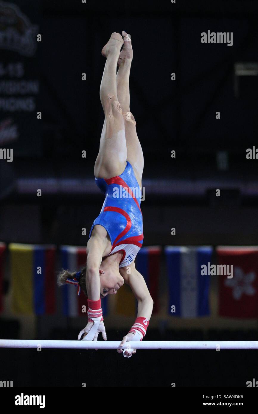 Gym pacific rim gymnastics championships locklear gymnast hi-res stock ...