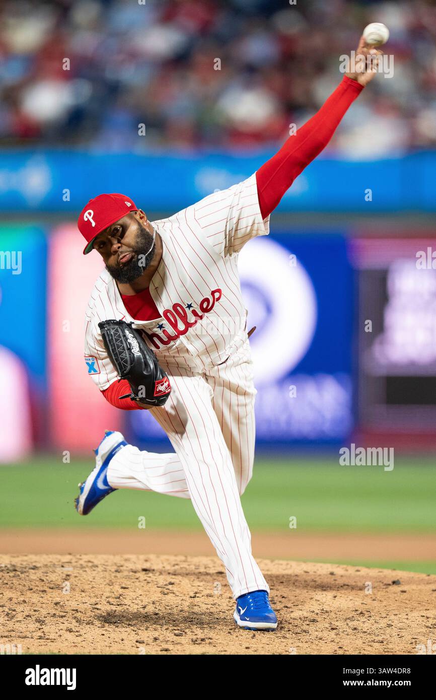 Philadelphia Phillies relief pitcher Jose Alvarado delivers during the ...