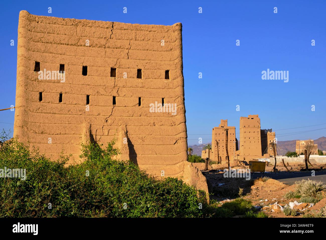 Saudi Arabia, Najran Province, Najran, traditional earthen house Stock ...