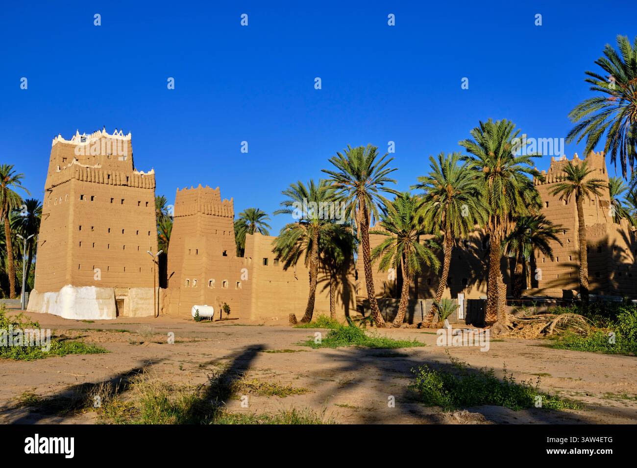 Saudi Arabia, Najran Province, Najran, traditional earthen house Stock ...