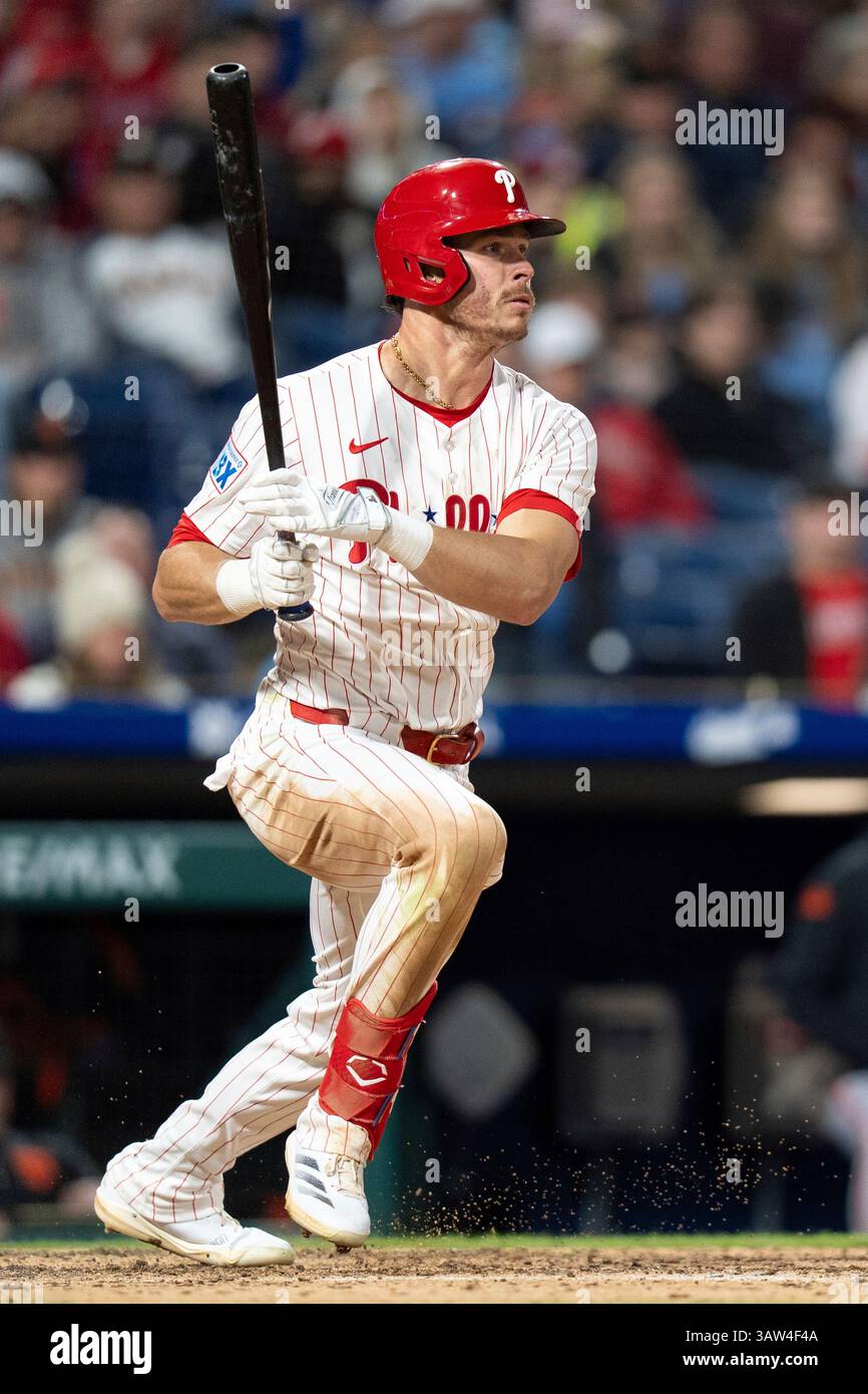 Philadelphia Phillies' Max Kepler in action during the baseball game ...