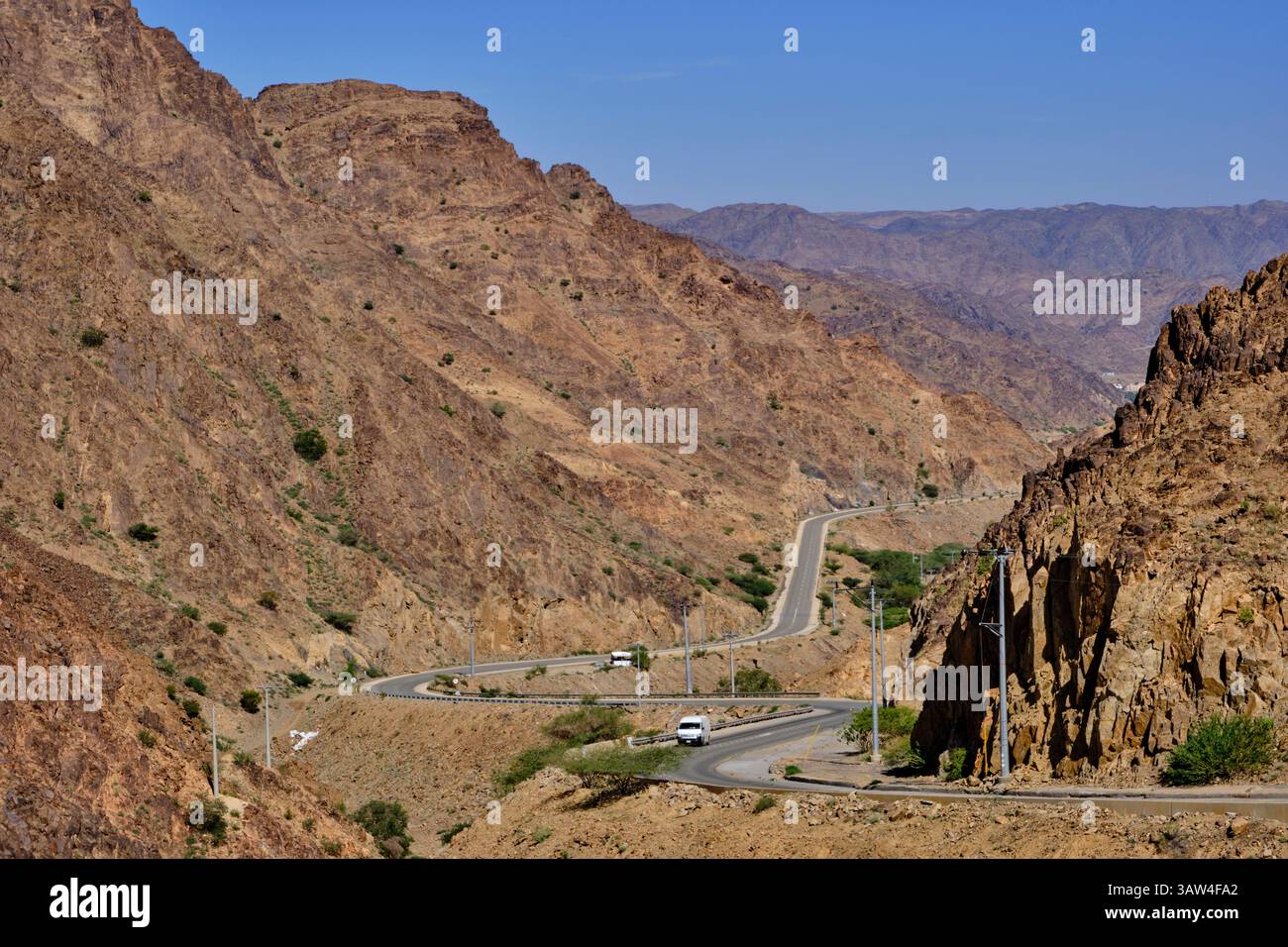 Saudi Arabia, Najran Province, Road to Najran Stock Photo - Alamy