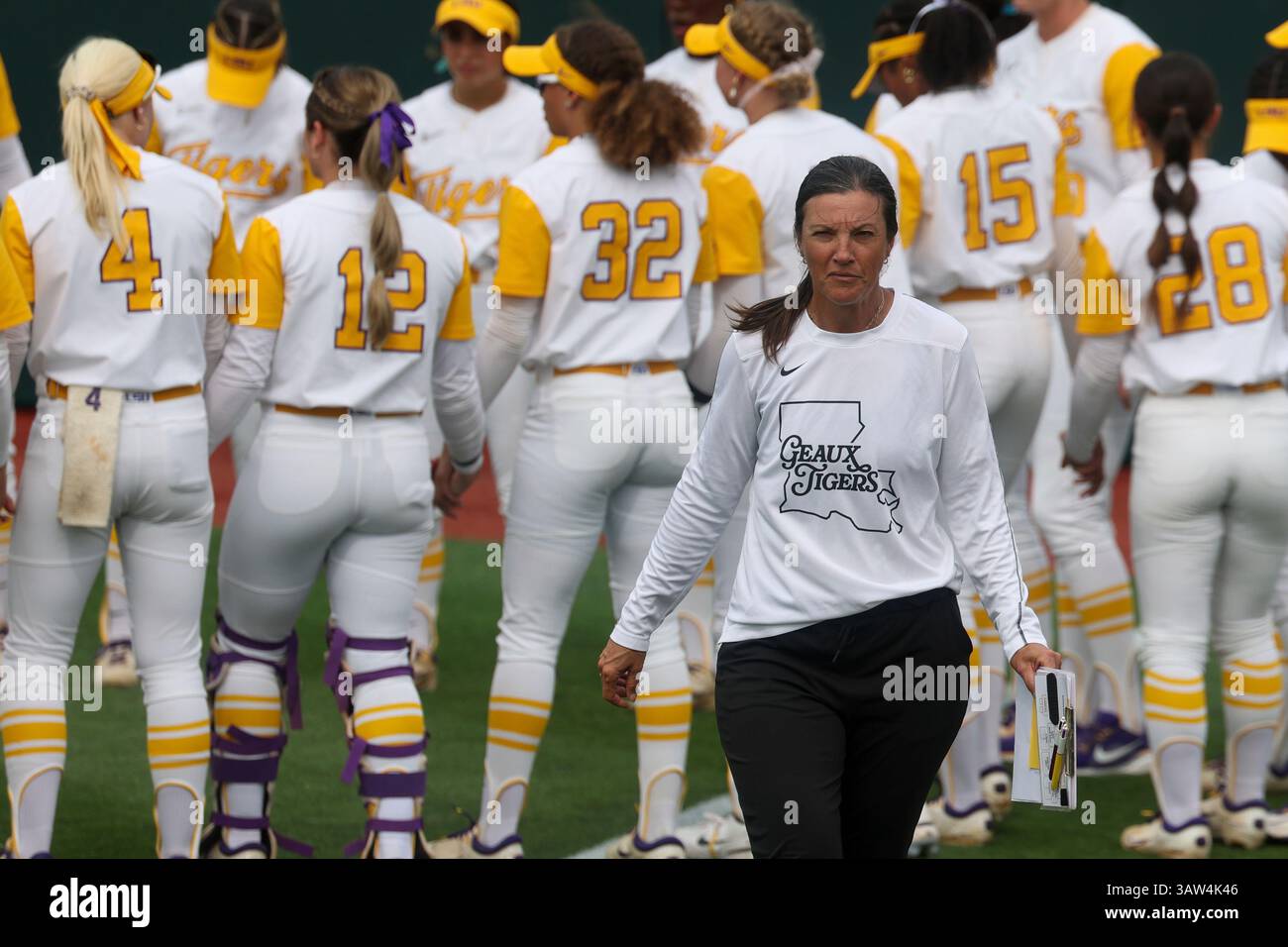 AUSTIN, TX - APRIL 18: LUS head coach Beth Torina walks towards the ...