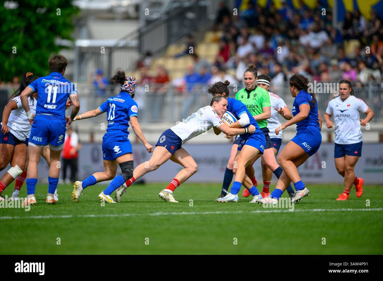 Parma, Italy. 19th Apr, 2025. Marine Menager ( France ) Aura Muzzo ...