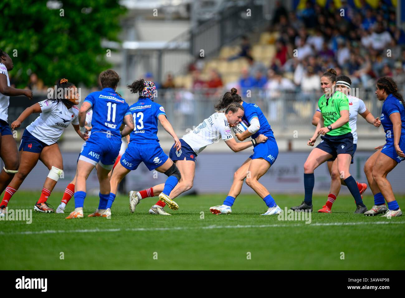 Marine Menager ( France ) Aura Muzzo ( Italy ) during 2025 Women's Six ...