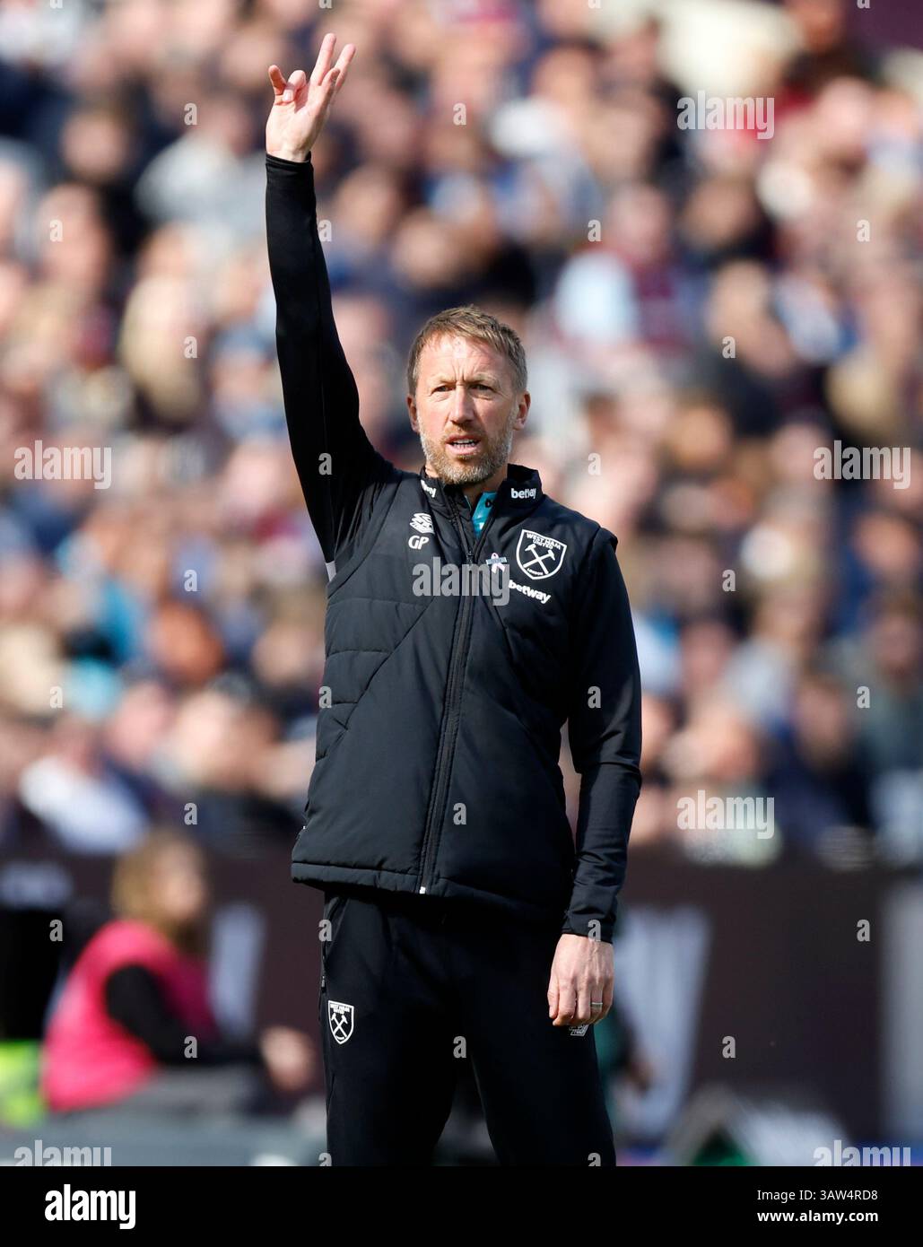 West Ham United manager Graham Potter during the Premier League match ...