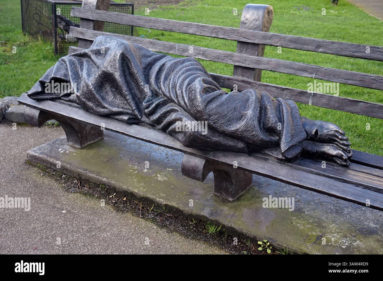 Homeless Jesus statue by Canadian sculptor Timothy Schmalz at Christ ...
