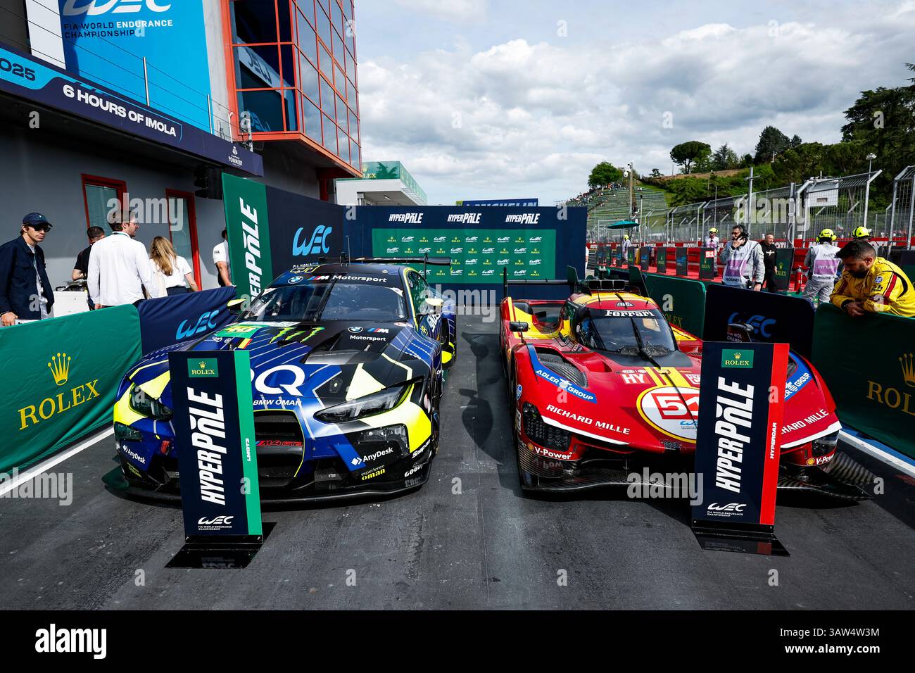 Imola, Italy. 19th Apr, 2025. 46 AL HARTHY Ahmad (omn), VAN DER LINDE ...