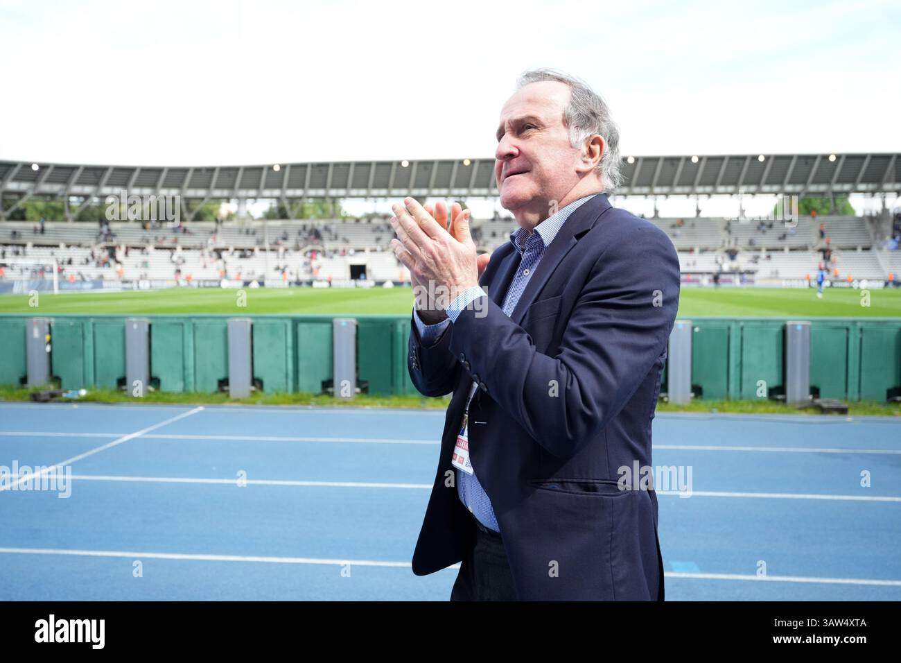 Pierre FERRACCI (President Paris Fc PFC) during the Ligue 2 BKT match ...