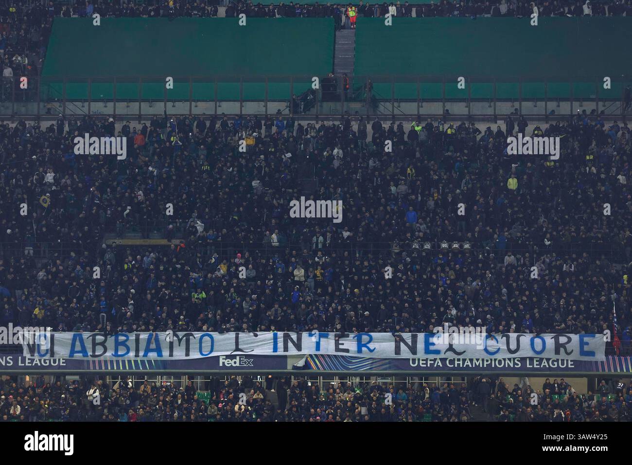 Milan, Italy. 18th Apr, 2025. Italy, Milan, 2025 04 16: supporters of ...