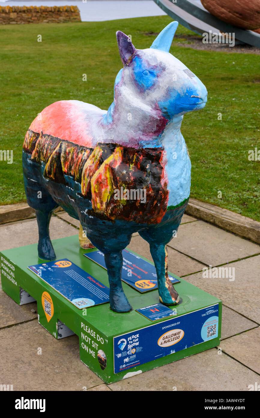 John o'Groats to Lambs End, sculpture by David Greig. One of the ...