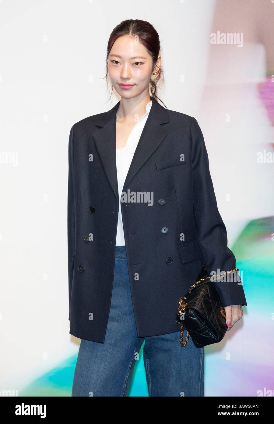 Seoul, South Korea. 18th Apr, 2025. South Korean actress and model Park Hee-jung, attends a ...