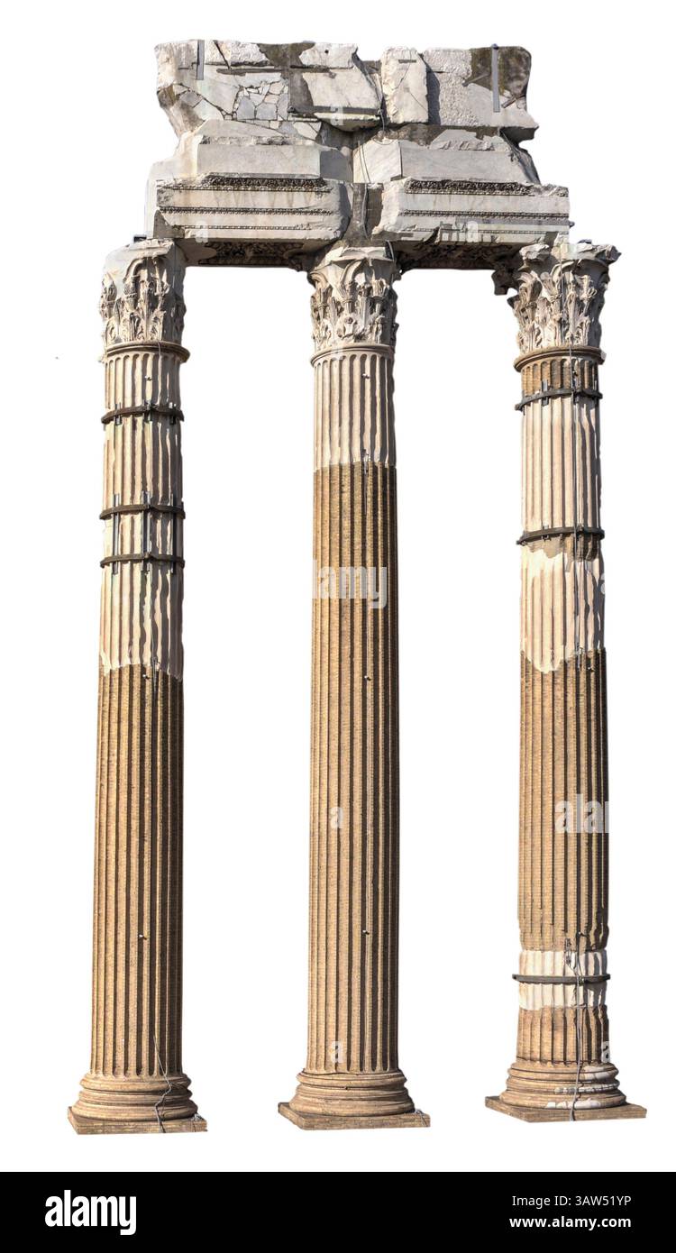 Ancient roman ruins old Cut Out Stock Images & Pictures - Alamy