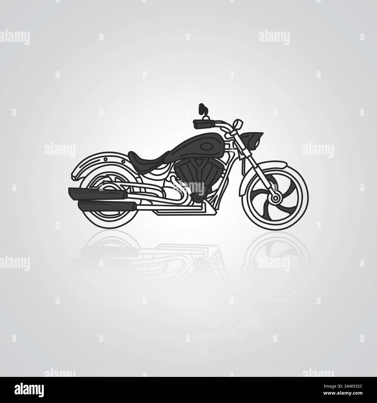 Motorcycle icons, vintage motorcycles, unique icons, and a bike logo ...